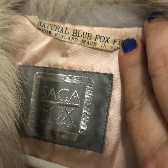 Saga Furs | Jackets & Coats | Authentic Blue Fox Fur Coat | Poshmark